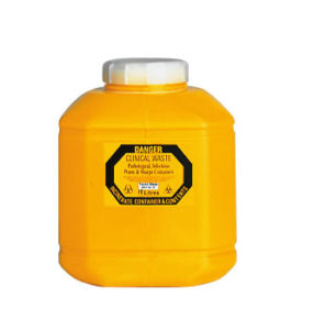 Sharps Container 10.0 litre Non-spill screw top lid - Ace Waste