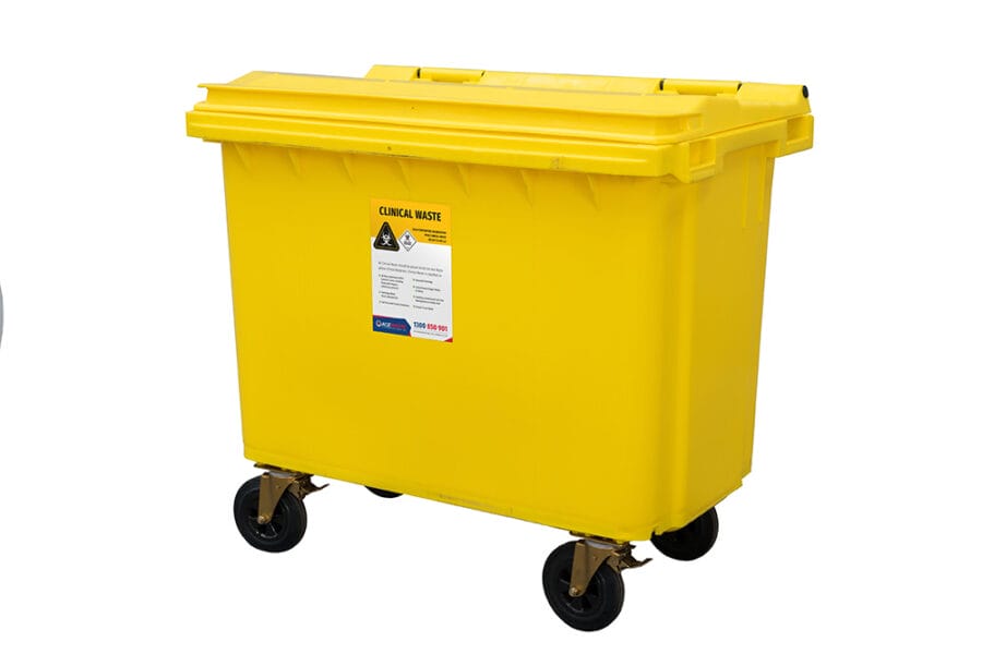 Buy 660L Clinical Waste Bins | Brisbane & Melbourne | Ace Waste