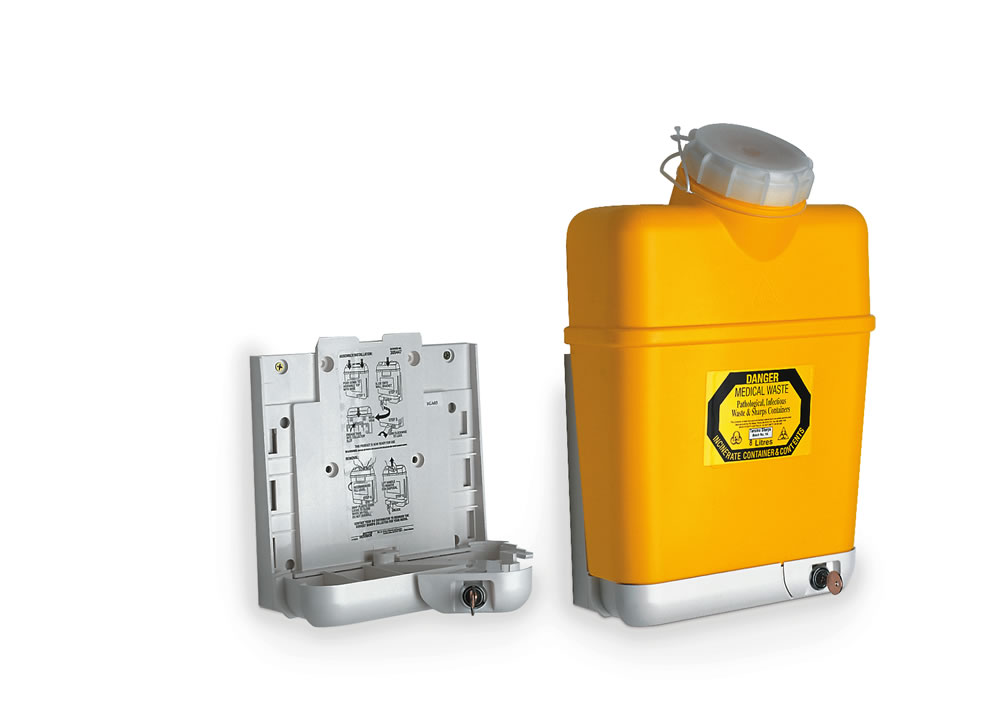 Lockable Plastic Wall Mount - Ace Waste